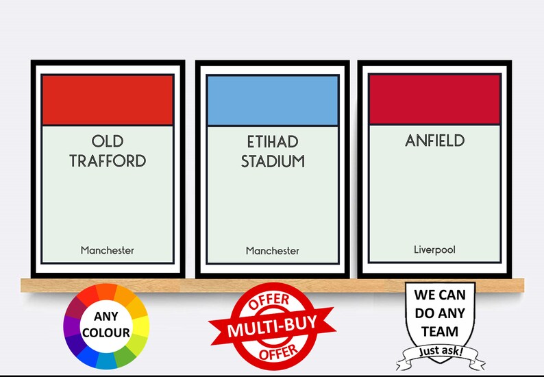 Celtic Football Monopoly Stadium Print Wall Art Poster Custom Prints ...
