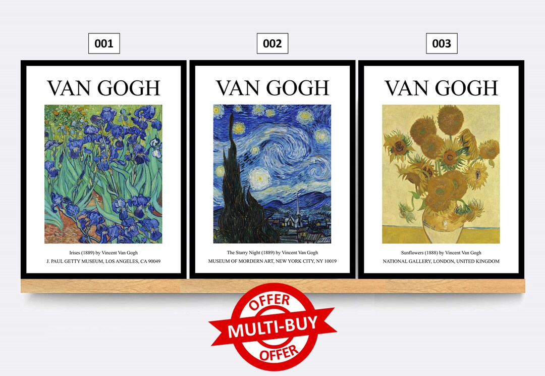 Van Gogh Print Wall Art Poster Fauvism Exhibition Prints Art Vintage ...