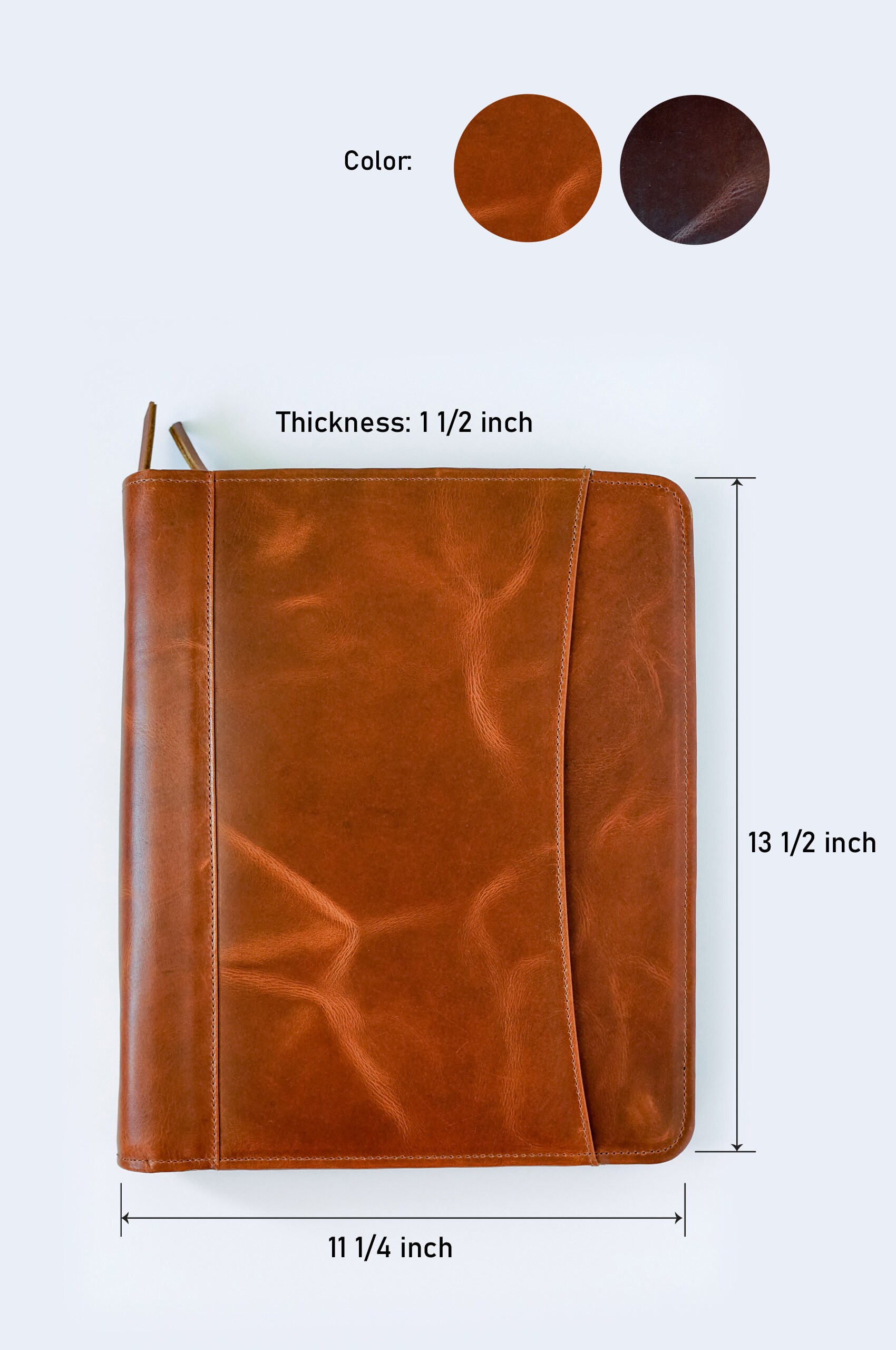 One of a Kind Engraved Leather Portfolio With Zipper Closure for Phd ...