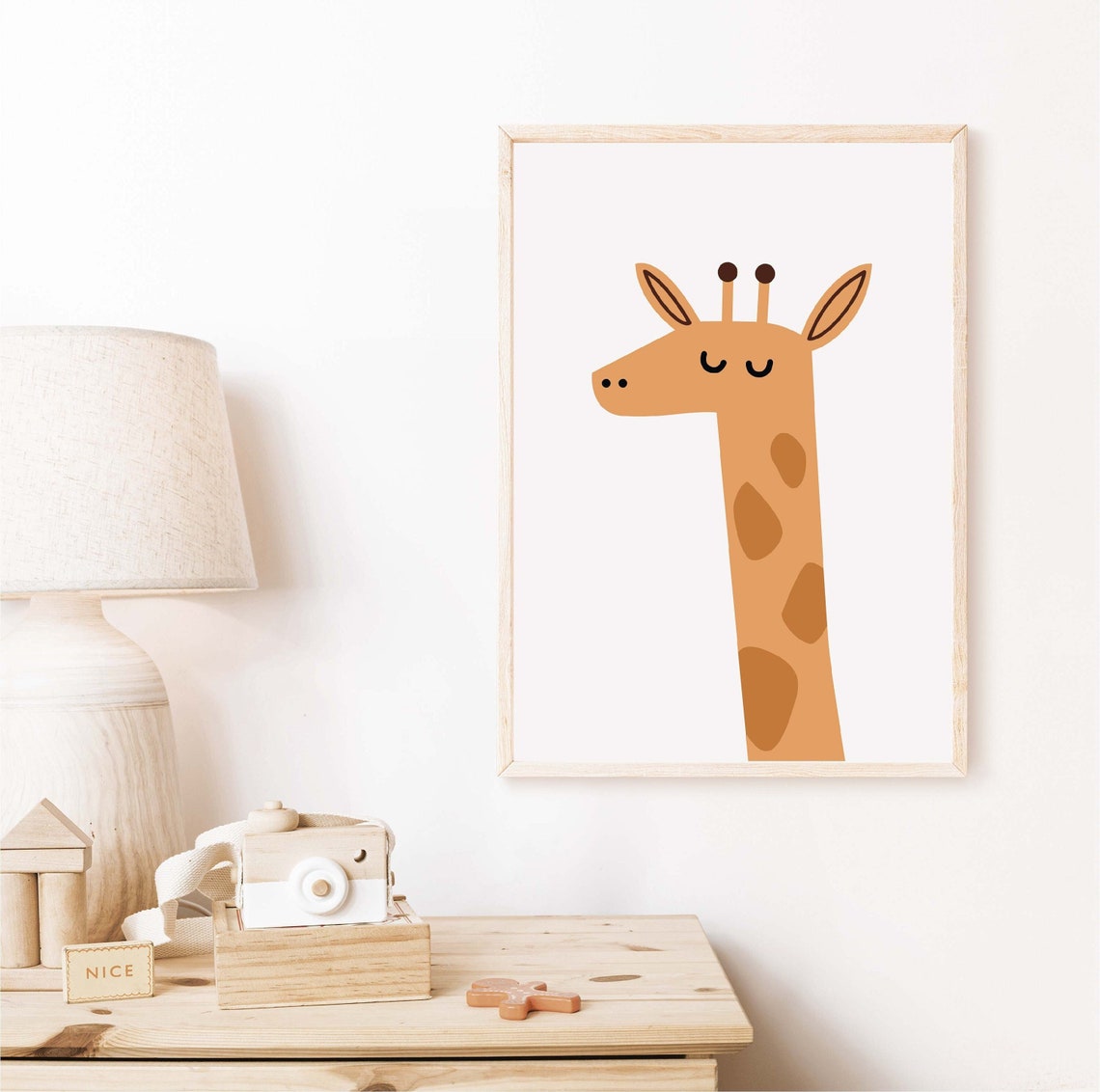 Giraffe Nursery Decor | Printable Kid's Wall Art | Giraffe Print | Baby ...