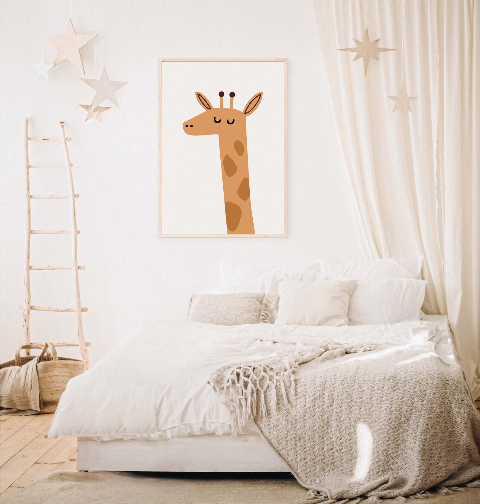Giraffe Nursery Decor | Printable Kid's Wall Art | Giraffe Print | Baby ...