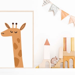 Giraffe Nursery Decor | Printable Kid's Wall Art | Giraffe Print | Baby ...