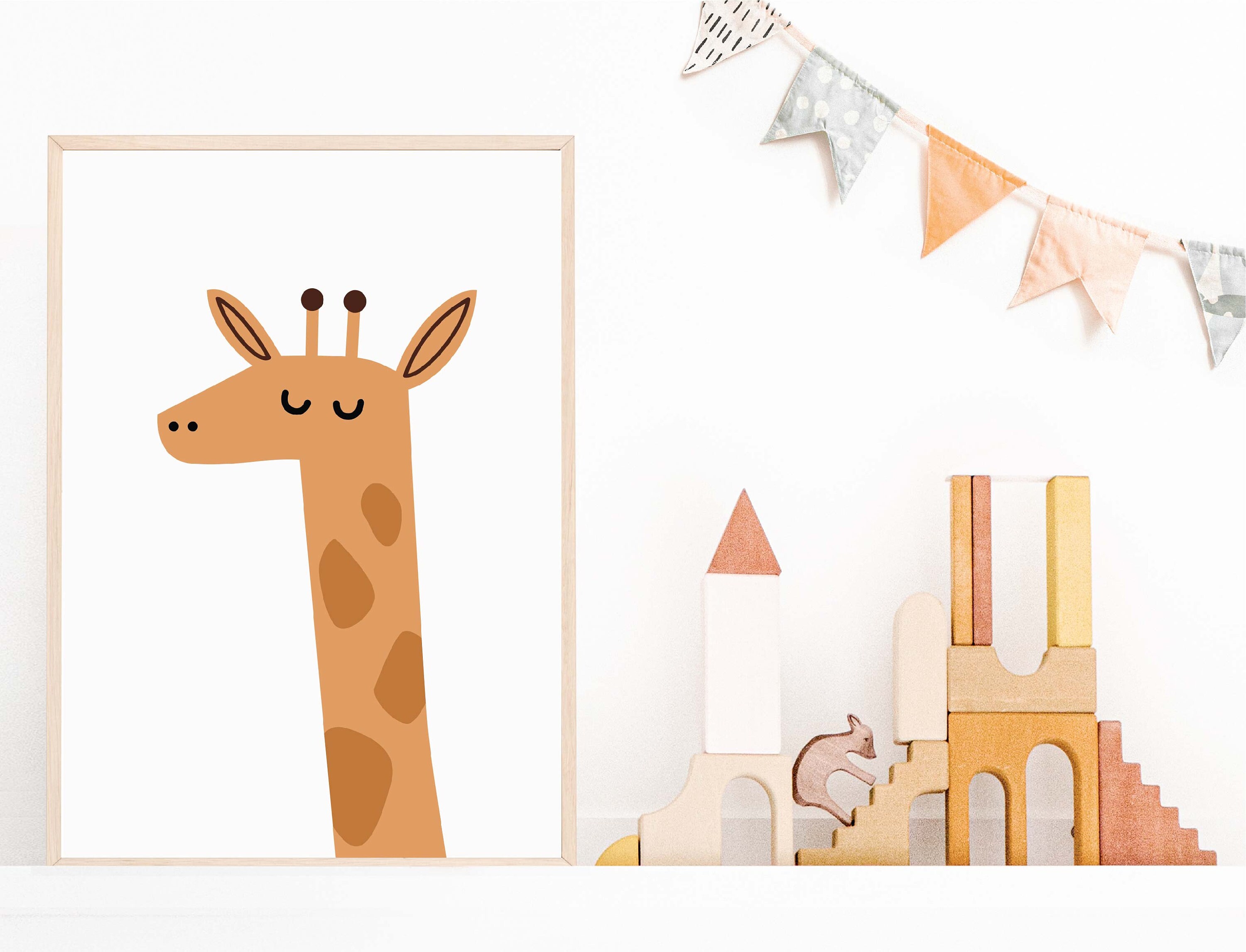 Giraffe Nursery Decor | Printable Kid's Wall Art | Giraffe Print | Baby ...