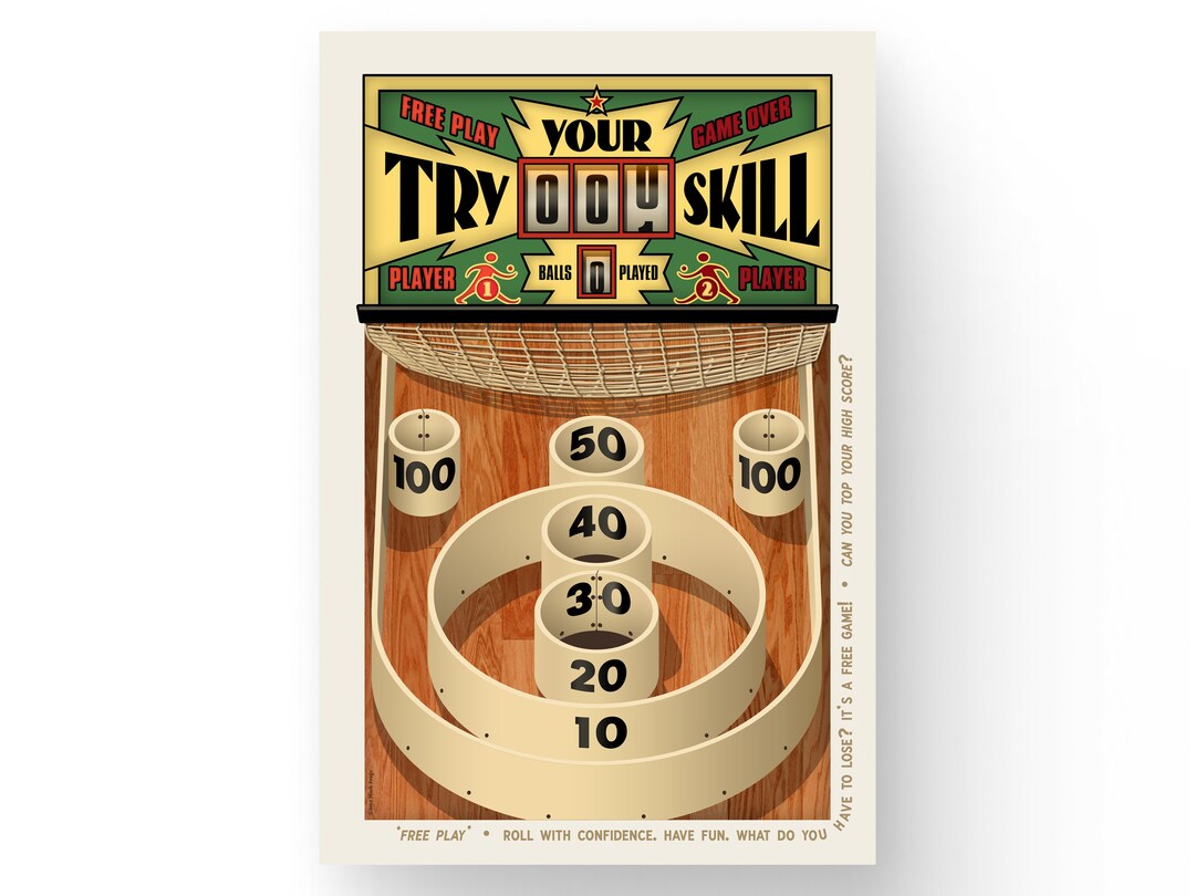 TRY YOUR SKILL • 24x36 Art Print - Etsy