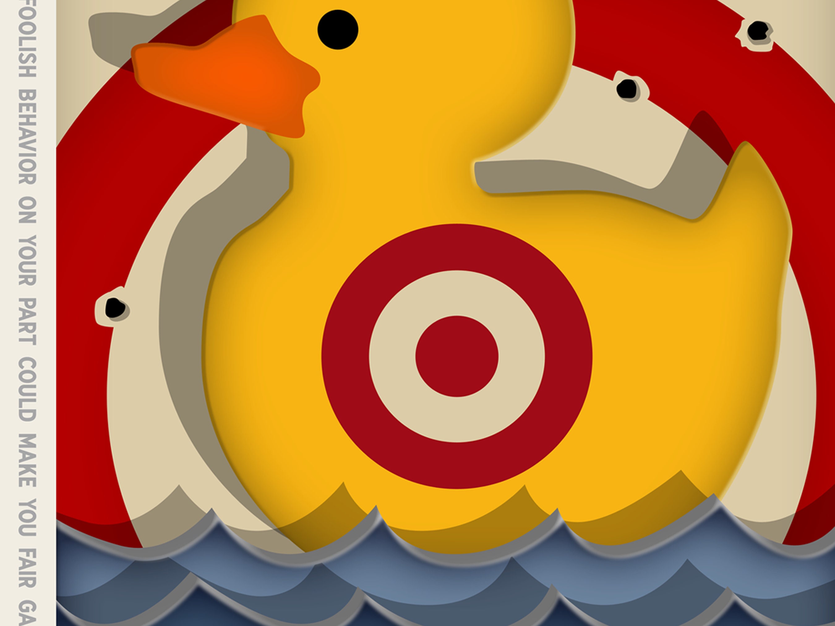 SITTING DUCK Retro Art Print - Etsy