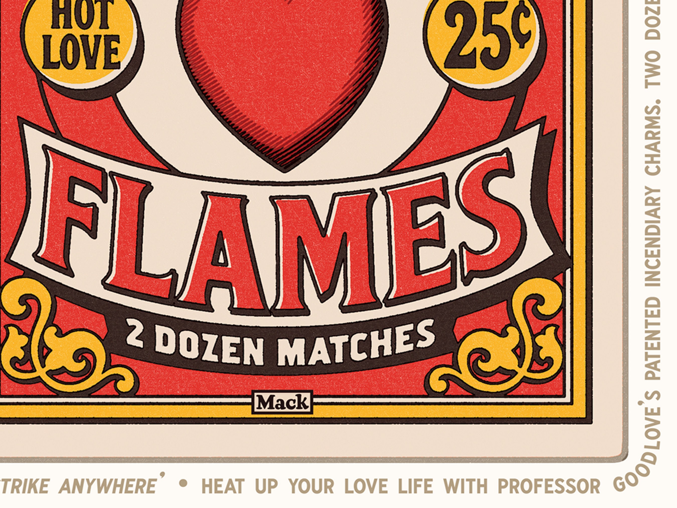 PASSION FLAMES Retro Art Print - Etsy