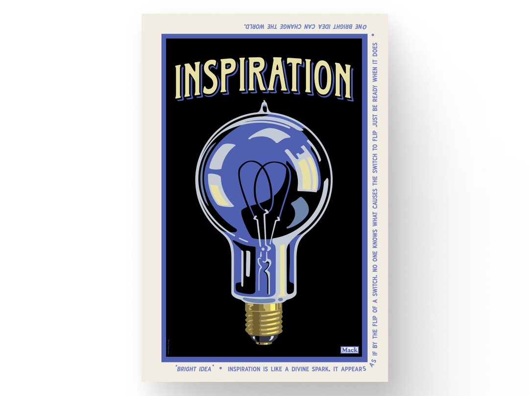 INSPIRATION • 24x36 Art Print - Etsy