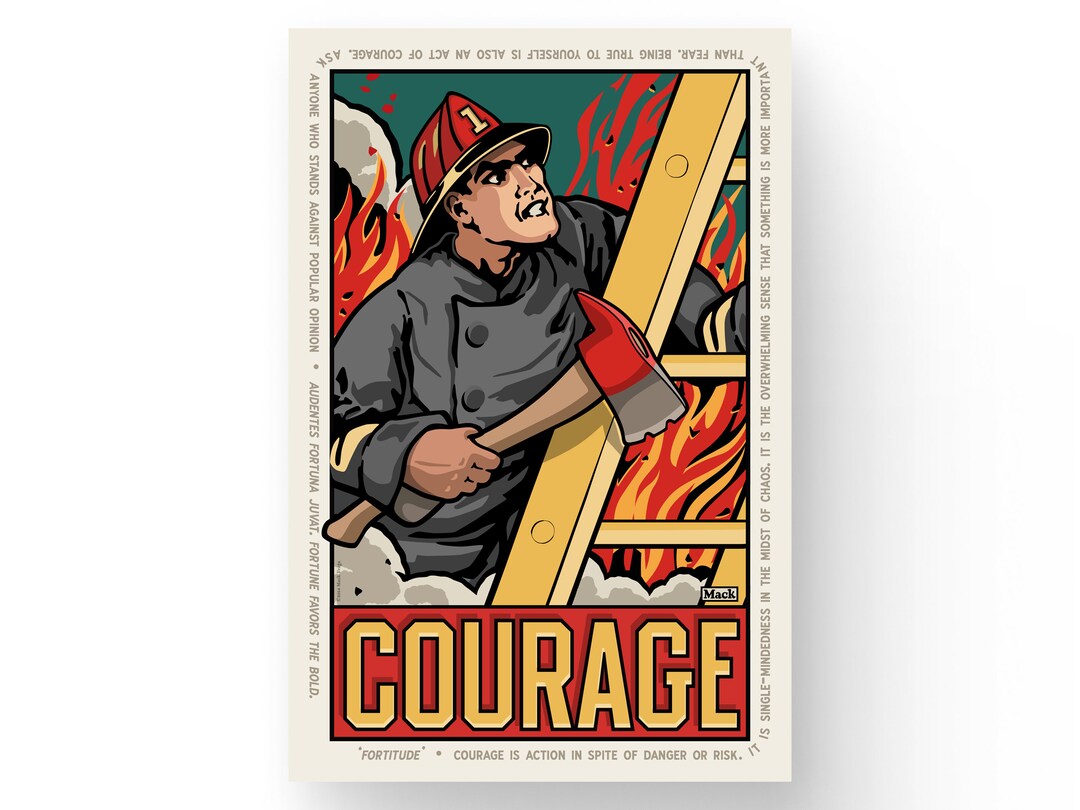 COURAGE • 24x36 Art Print - Etsy