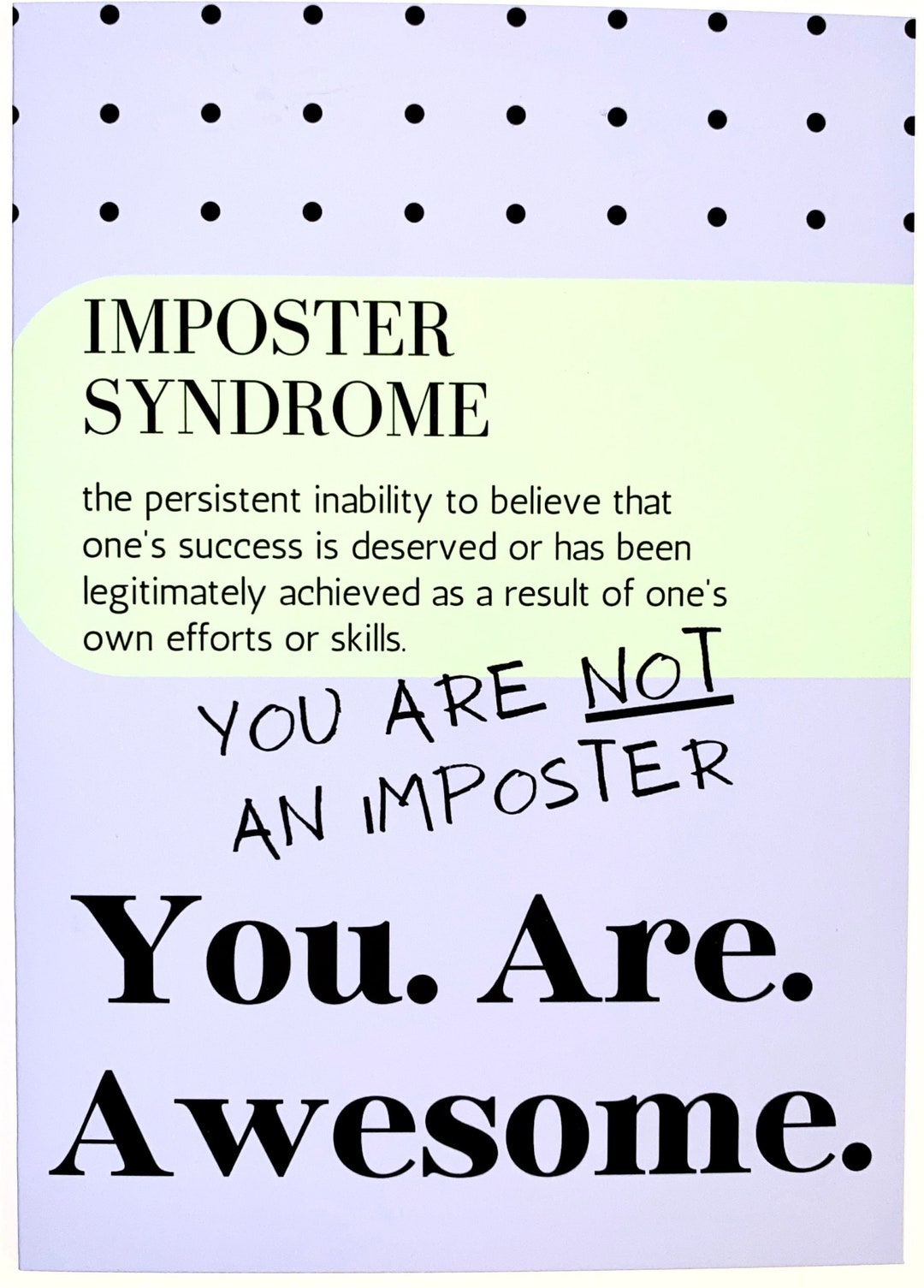 Imposter Syndrome - Greeting Card - Etsy