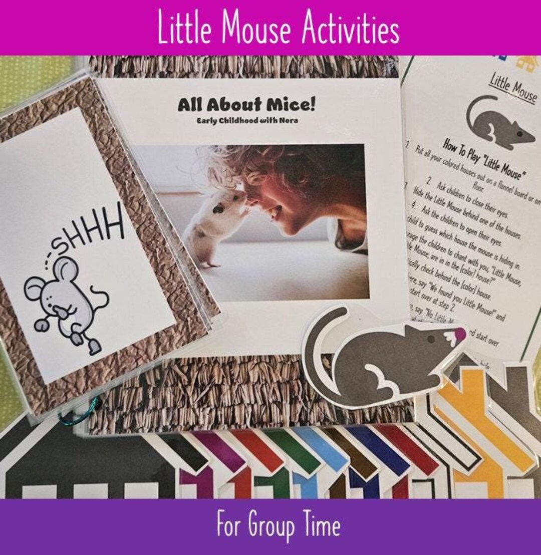Little Mouse Activities for Group or Circle Time - Etsy