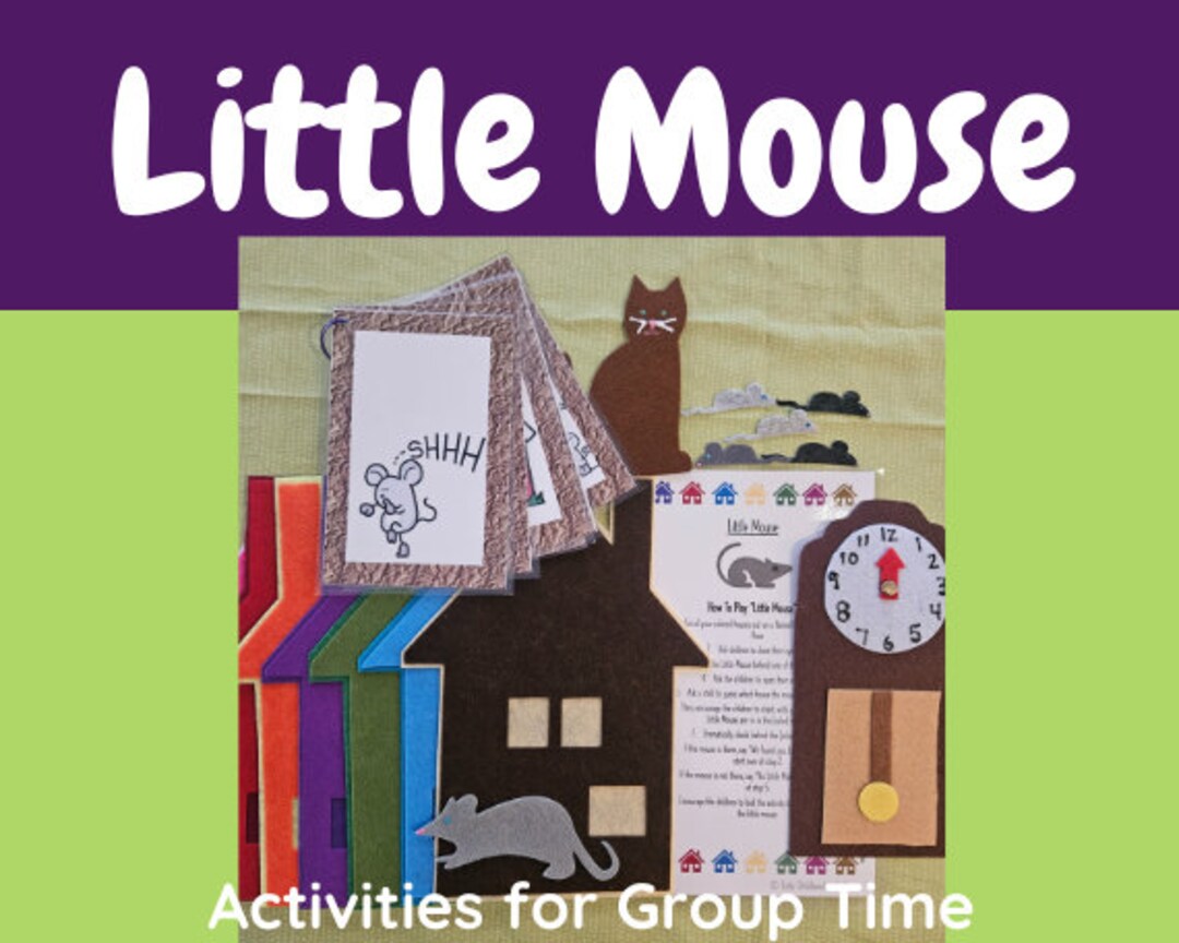 Felt Little Mouse Hiding in the House Game and More! - Etsy