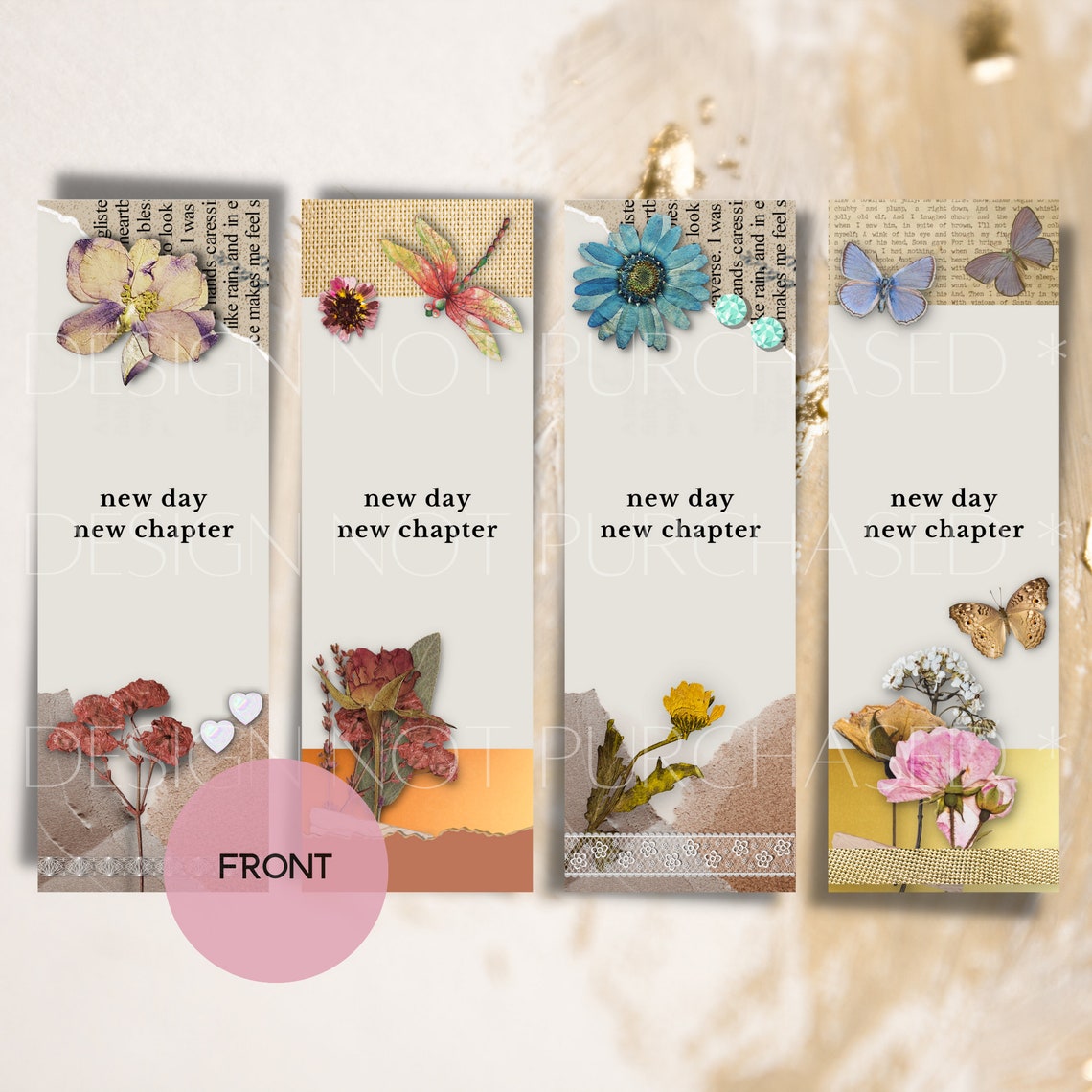 Printable Bookmarks Template Printable Bookmarks Set - Etsy UK