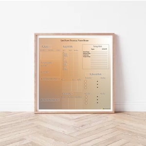 Finance Vision Board | Printable | Budgeting Template - Etsy
