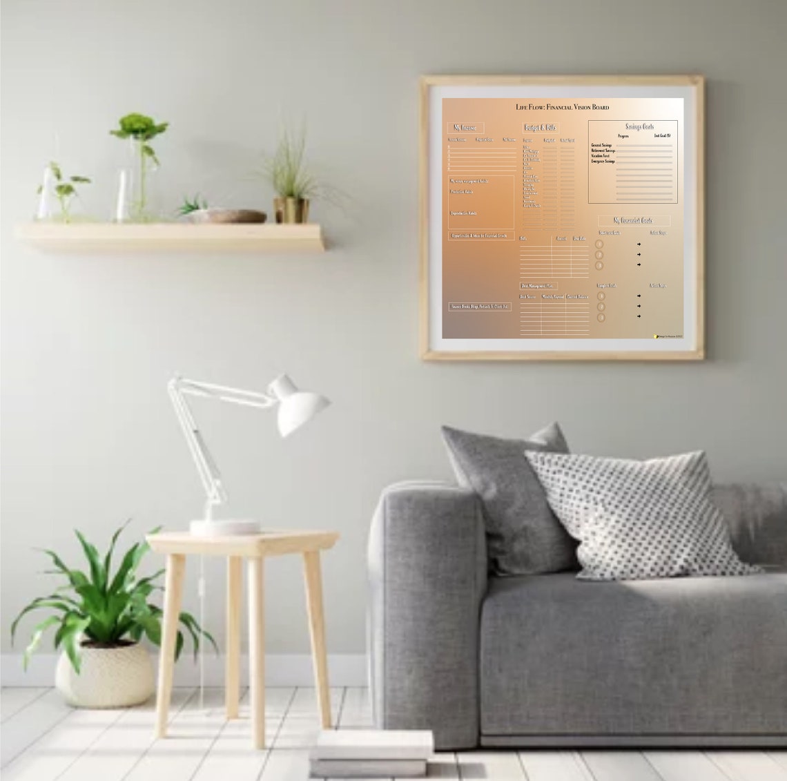 Finance Vision Board | Printable | Budgeting Template - Etsy