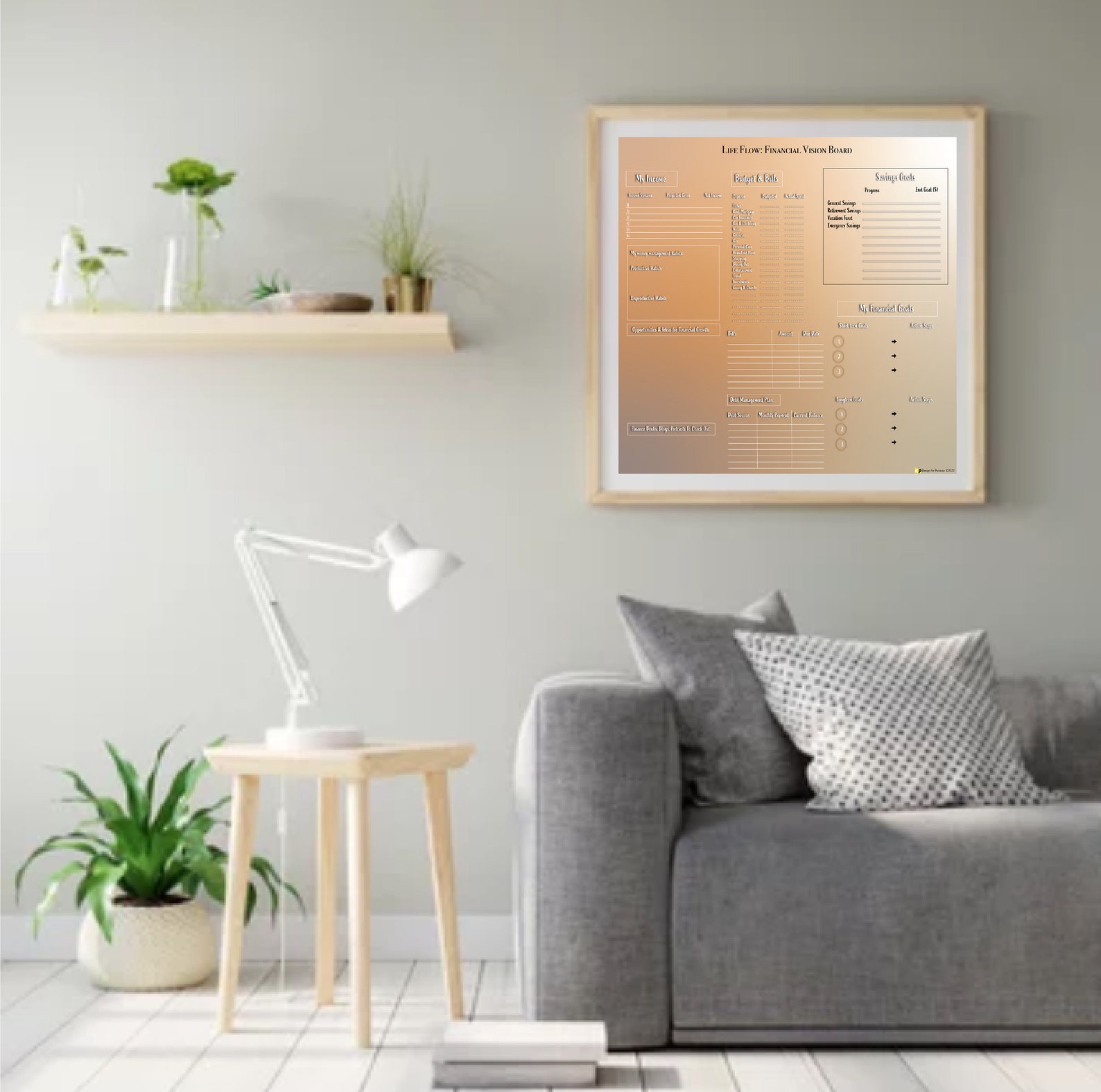 Finance Vision Board | Printable | Budgeting Template - Etsy