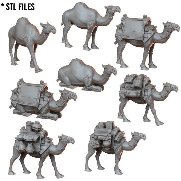 Buy Camel 3D Model for 3D Printing Desert Camel STL File for CNC Online ...