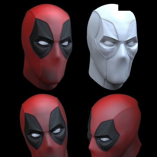 Deadpool Head 3d Print - Etsy Canada