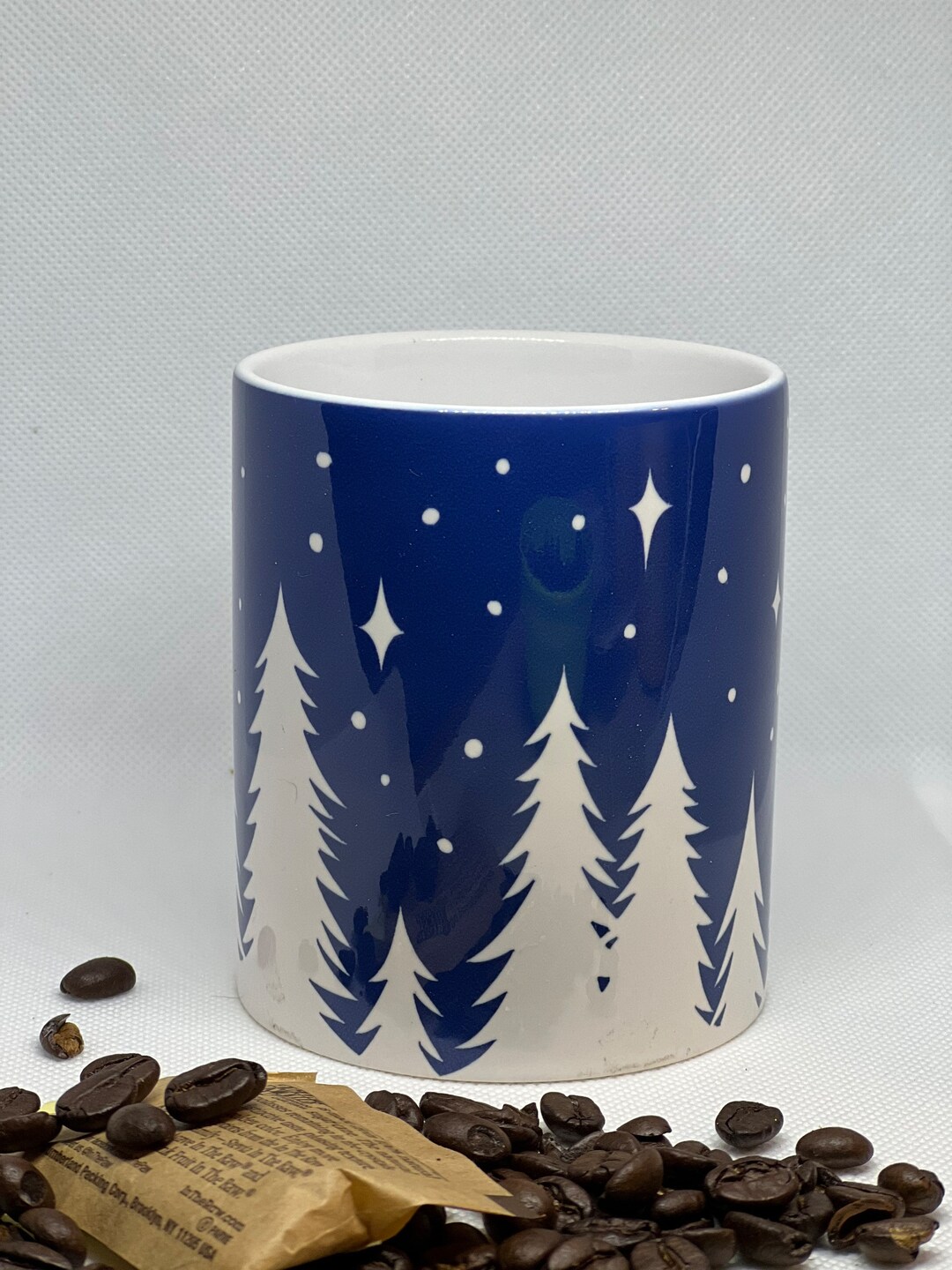 Christmas Trees Cup for BF, Winter Trees for Him, Christmas Gift for ...