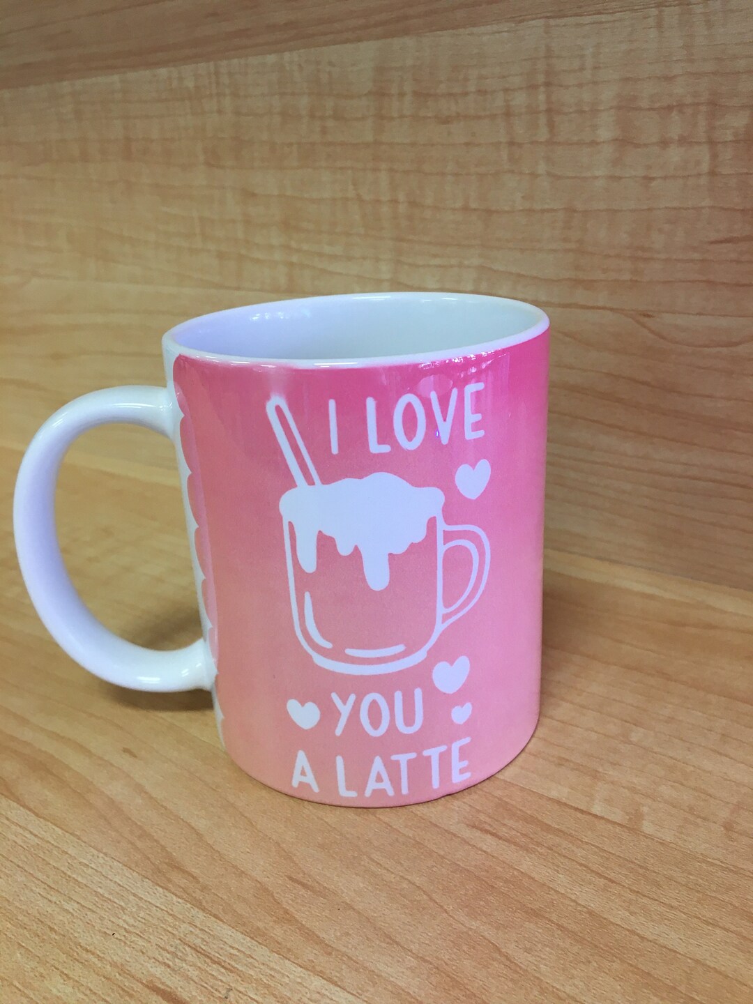 I Love You a Latte Mug, Cute Mug, Coffee Lovers Cup, Funny Coffee Mug ...