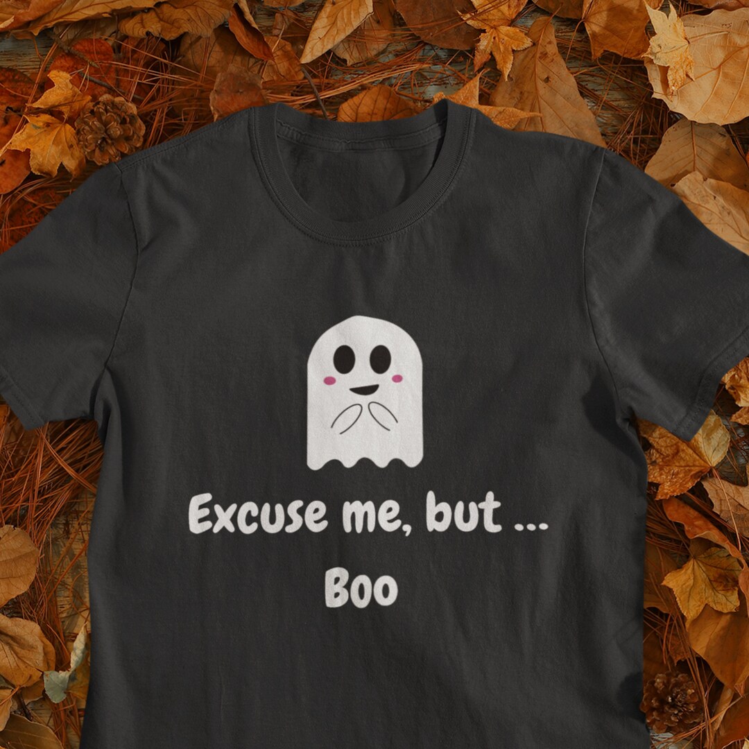 Polite Ghost T-shirt - Funny Halloween Shirt, Spooky Season Tee, Cute ...