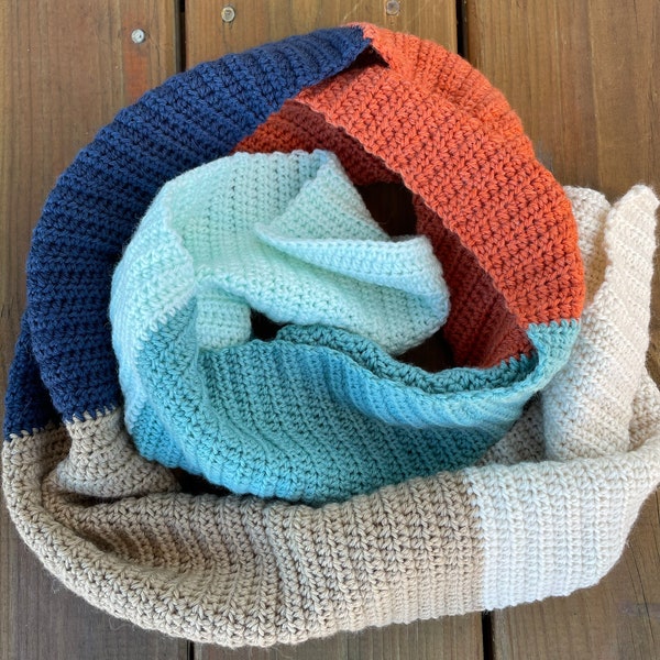 Crochet Block Scarf - Etsy