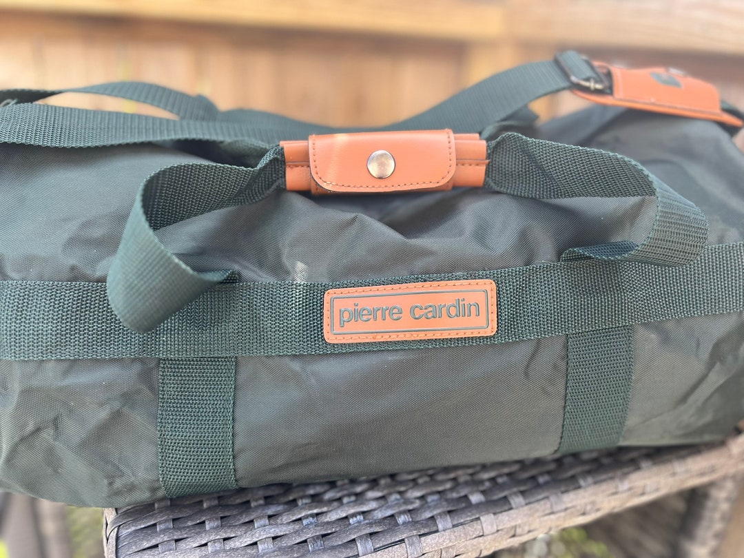 80's Pierre Cardin XL Steel Framed Garment Bag + Duffle in Color Block ...