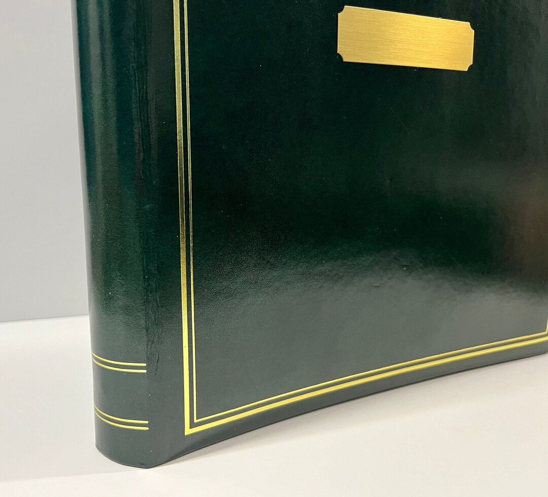 Sears "exposures" Embossed Emerald & Gold Album With Moire Lining ...