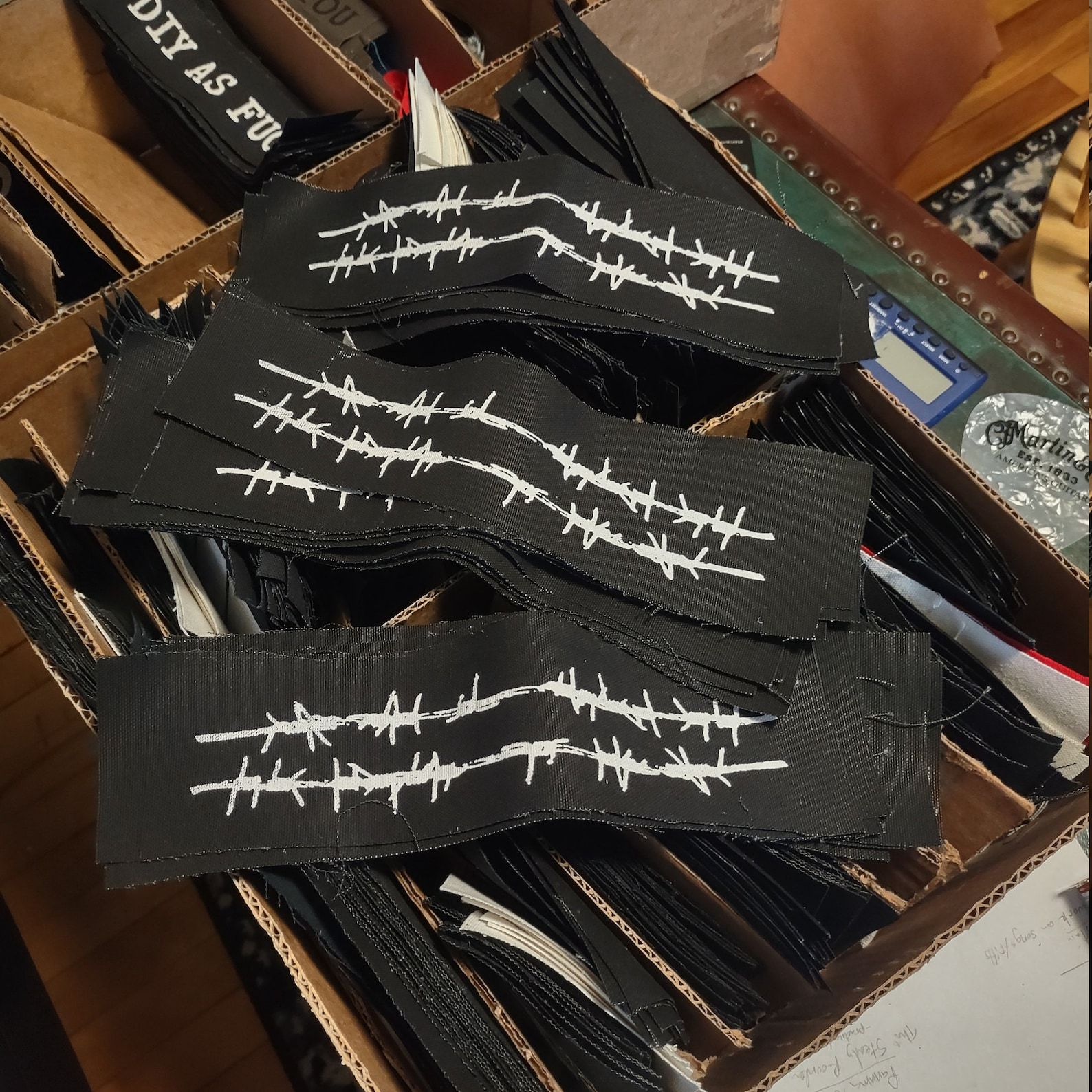 Barbed Wire Strip Patch - Screen Printed Patch - Punk - Hardcore - Etsy