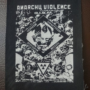 GISM Japanese Band Patch - Hardcore Punk Punk Rock Screen Printed Patch ...