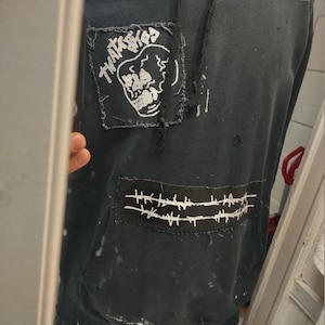 Barbed Wire Strip Patch - Screen Printed Patch - Punk - Hardcore - Etsy