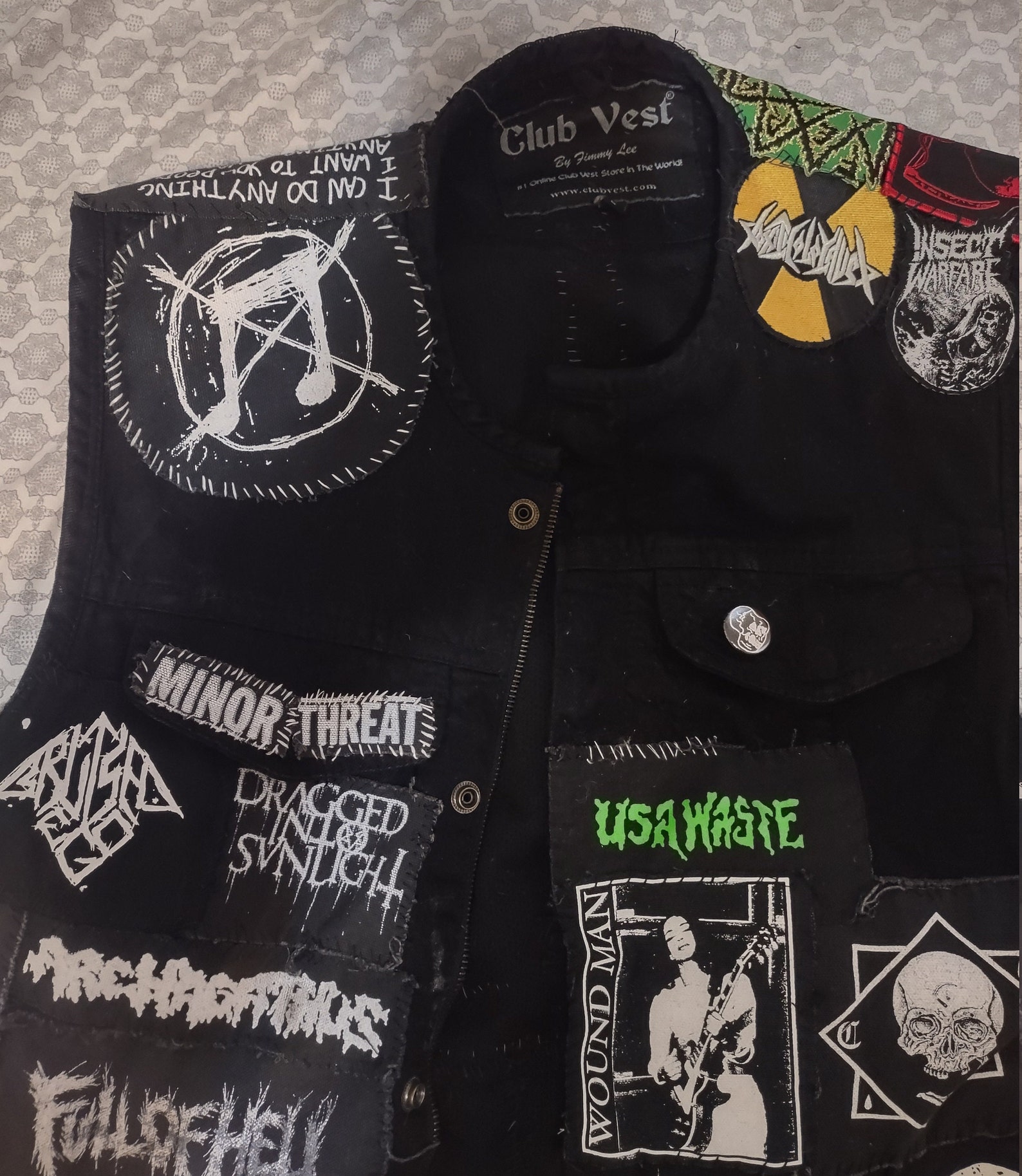 Grindcore Anti-music Patch Screen Printed Punk Metal - Etsy