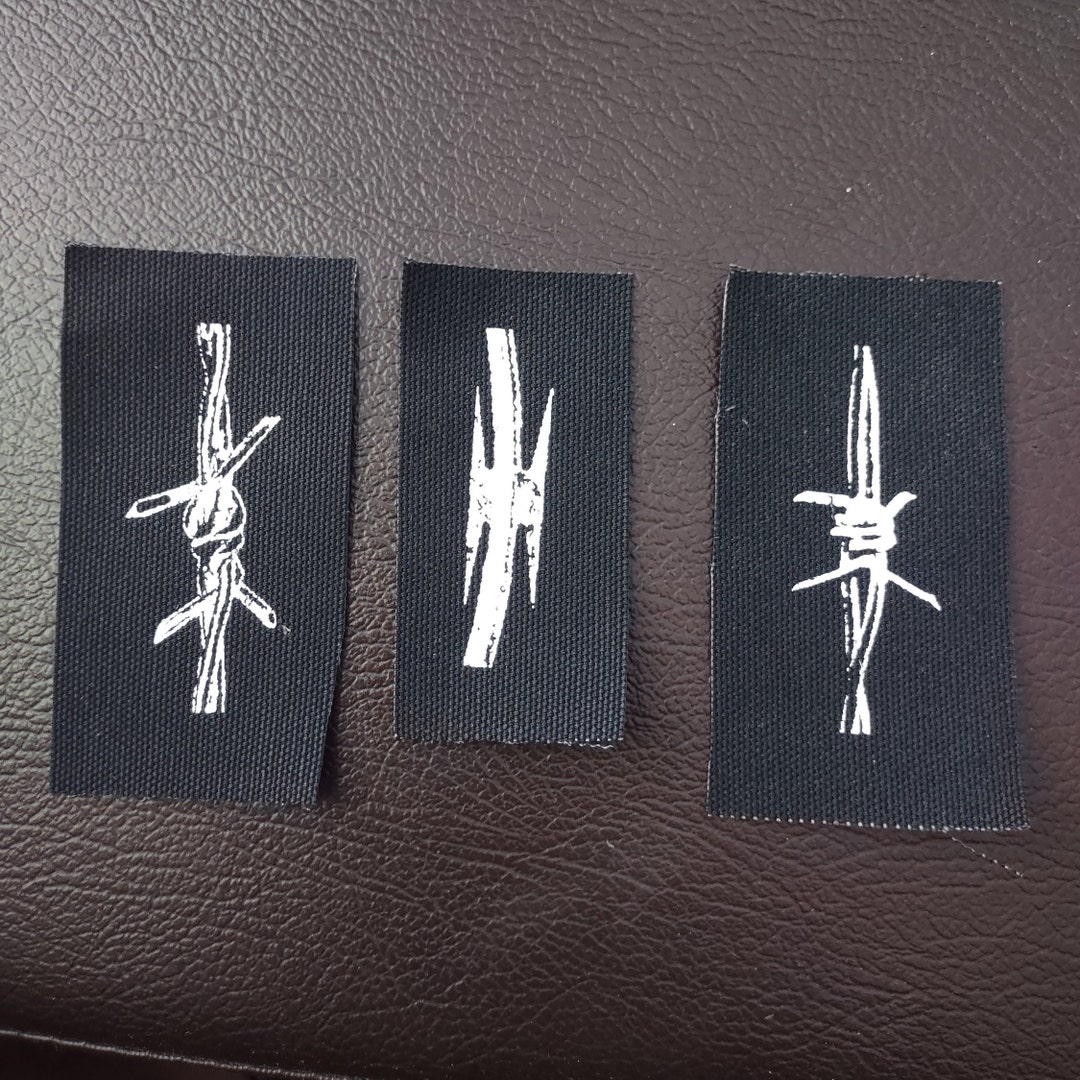Barbed Wire - Single Barbs - Screen Printed Patch - Punk - Hardcore - Etsy