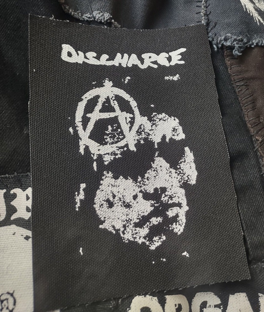 Discharge Patch - Hardcore Punk D Beat Crust Punk Rock Screen Printed ...