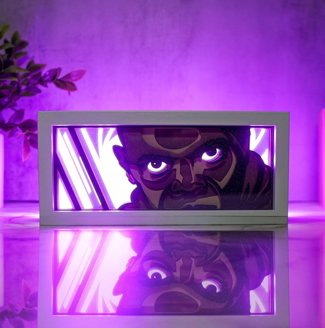 Mace Windu - LED Lightbox | Color Changing | USB Plug + Remote (fan Art ...