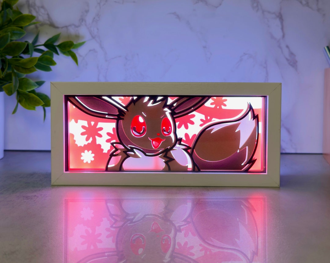 Pokemon Eevee LED Night Light Color Changing USB Plug Remote - Etsy