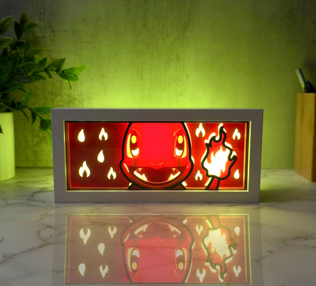 Pokemon Charmander LED Night Light Color Changing USB Plug Remote - Etsy