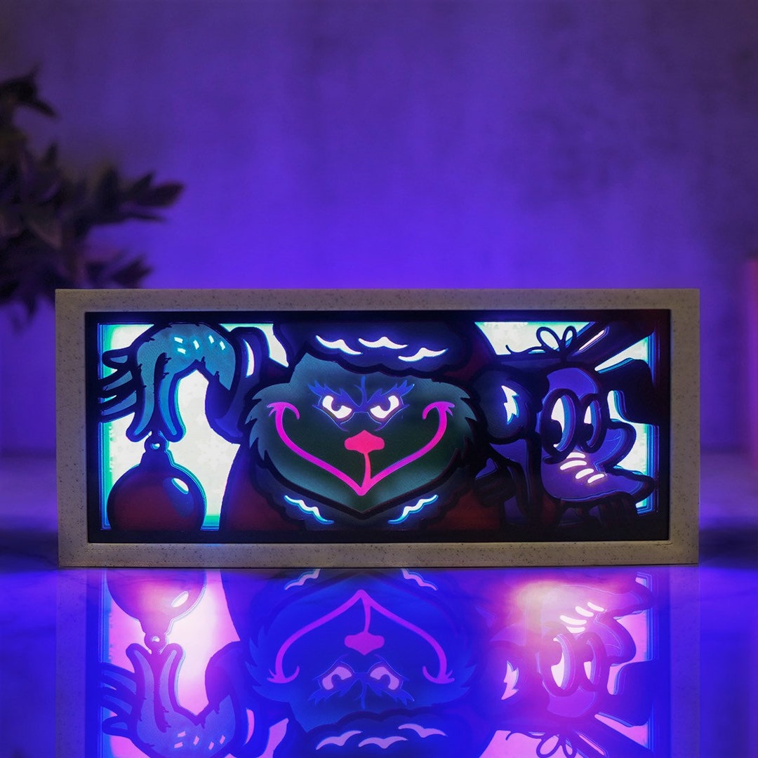 The Grinch Inspired Color Changing Kids Night Light With USB - Etsy