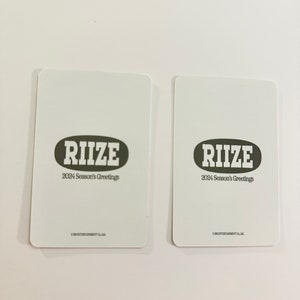 2 Card Set RIIZE Eunseok Photocard From 2024 Seasons Greetings - Etsy