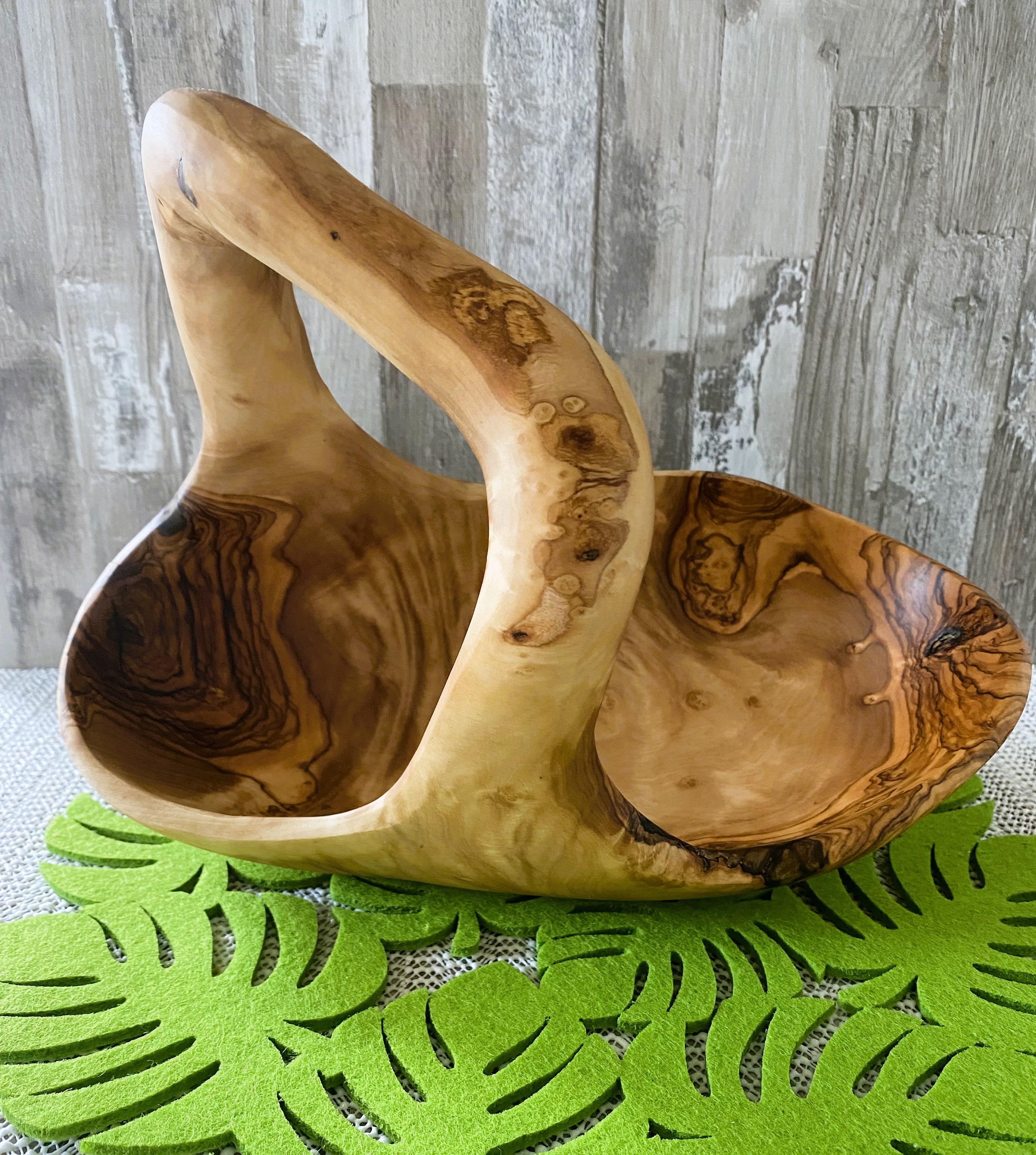 Fruit Bascket Made From Olivewood Mothers Gift. Order Now - Etsy