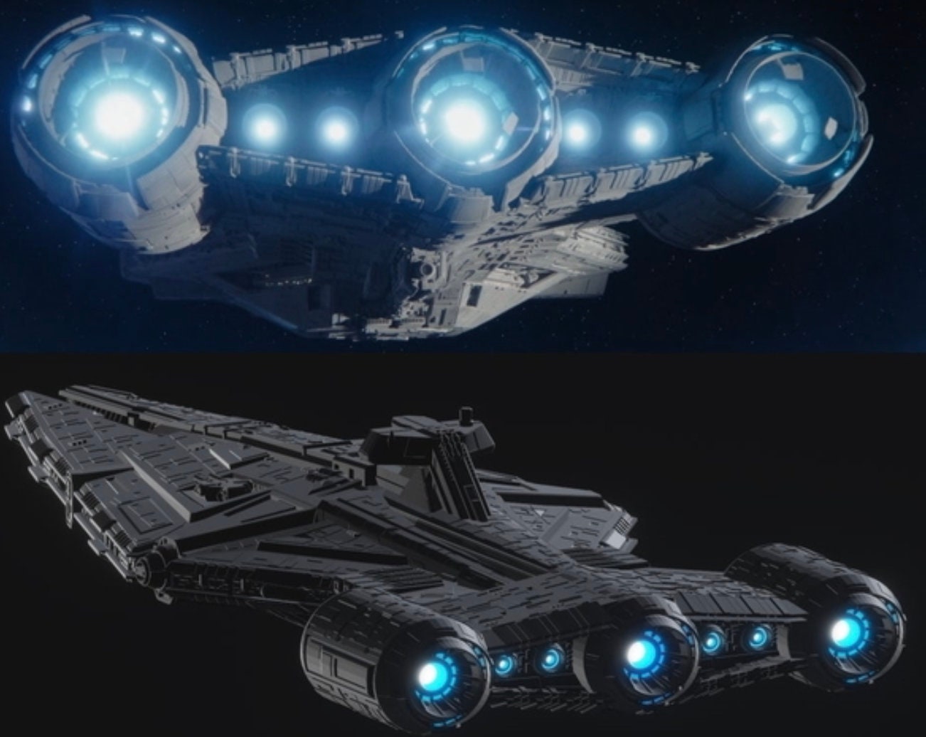 Arquitens Light Cruiser Mandalorian Edition 1:2000 Scale Star - Etsy