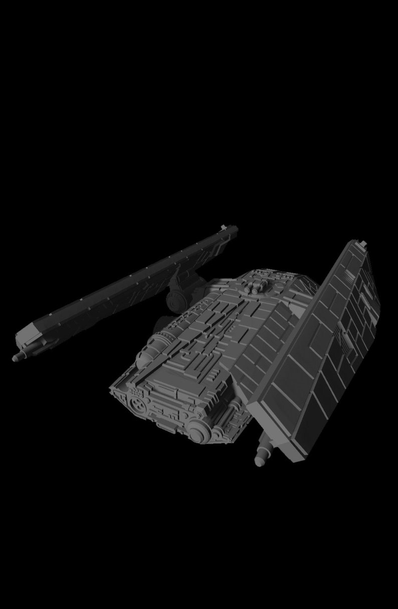 Star Wars Armada Fondor Haulcraft Andor Fanart 3D Resin Painted or Raw ...