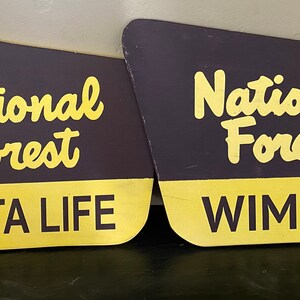 National Forest Name Sign - Etsy