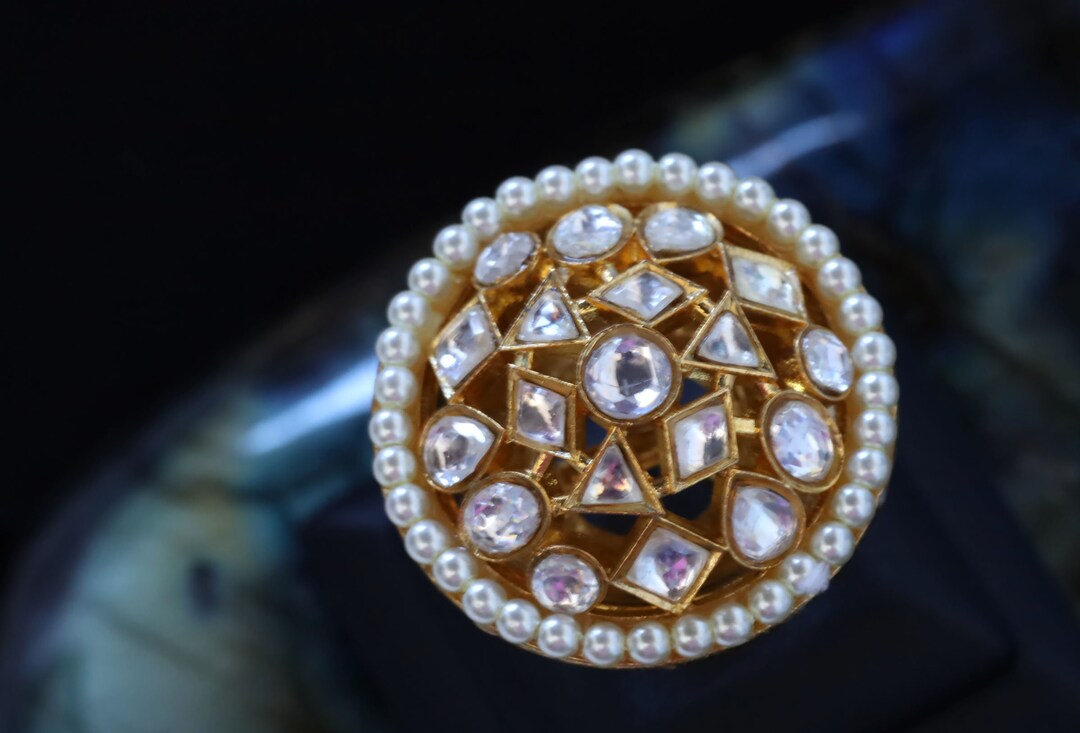 Stunning Domed Uncut + Polki Ring - Etsy