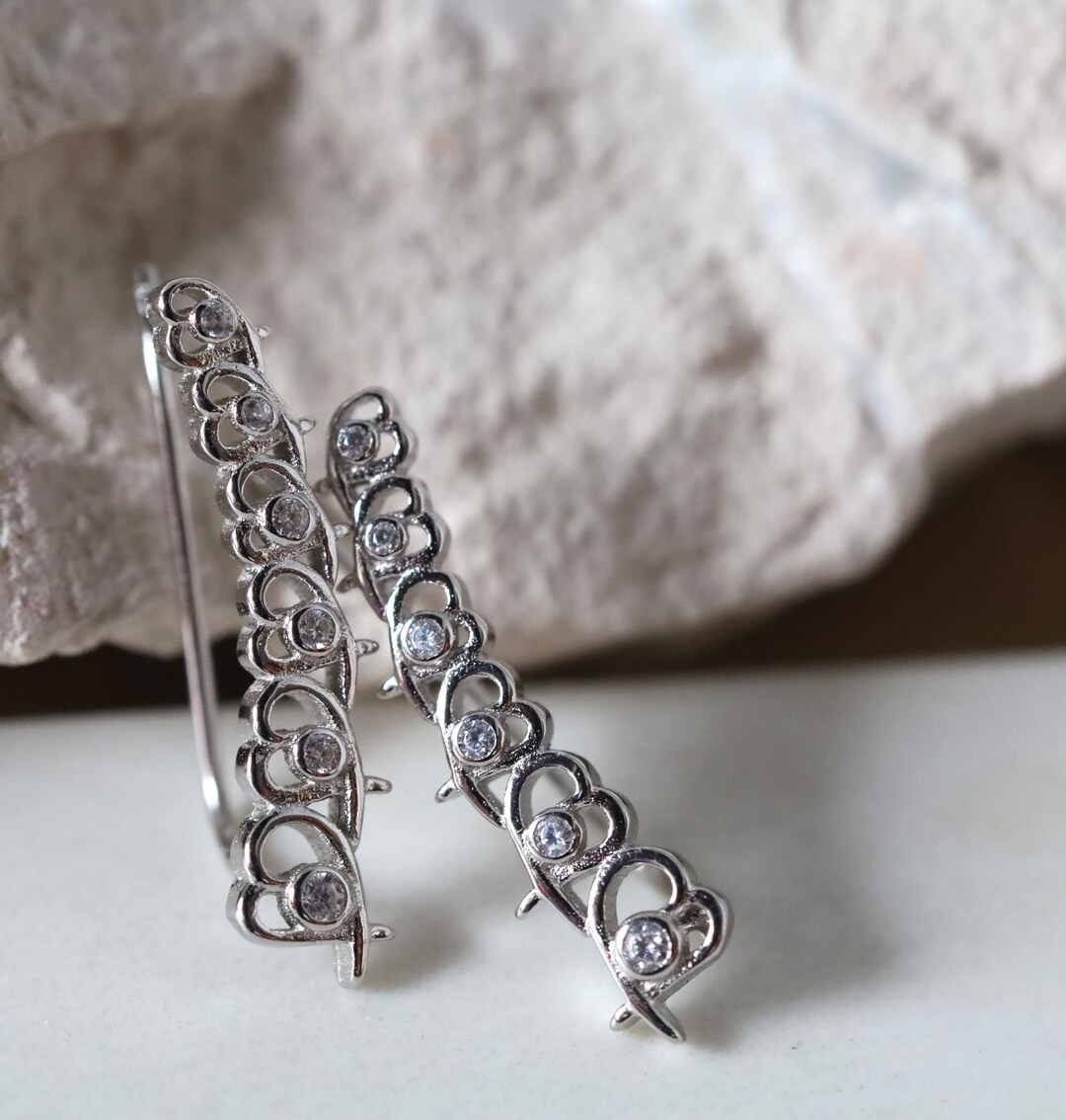 925 Sterling Silver Ear Cuffs - Etsy
