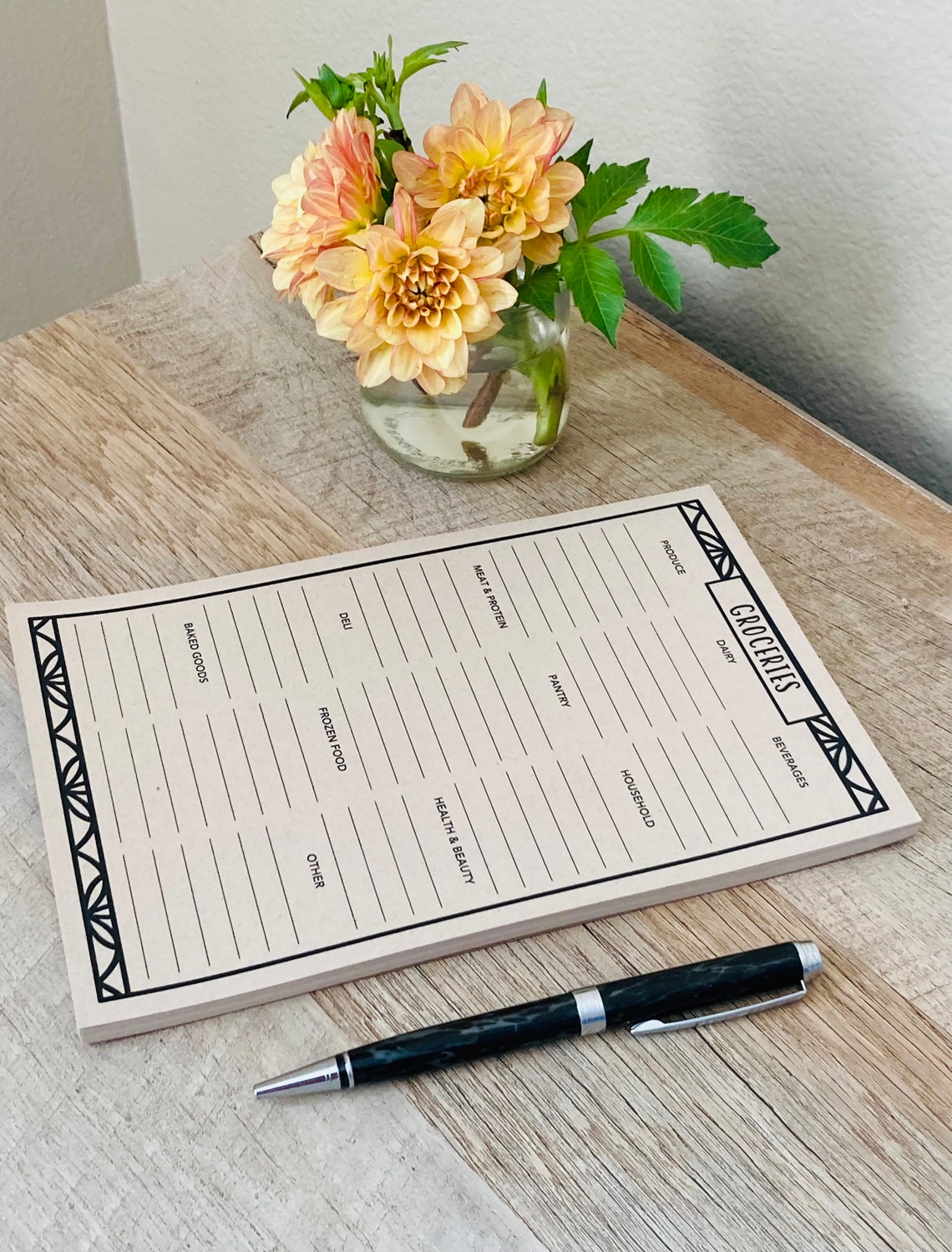 Eco Grocery List Notepad, Kraft Grocery List Notepad, Grocery List ...