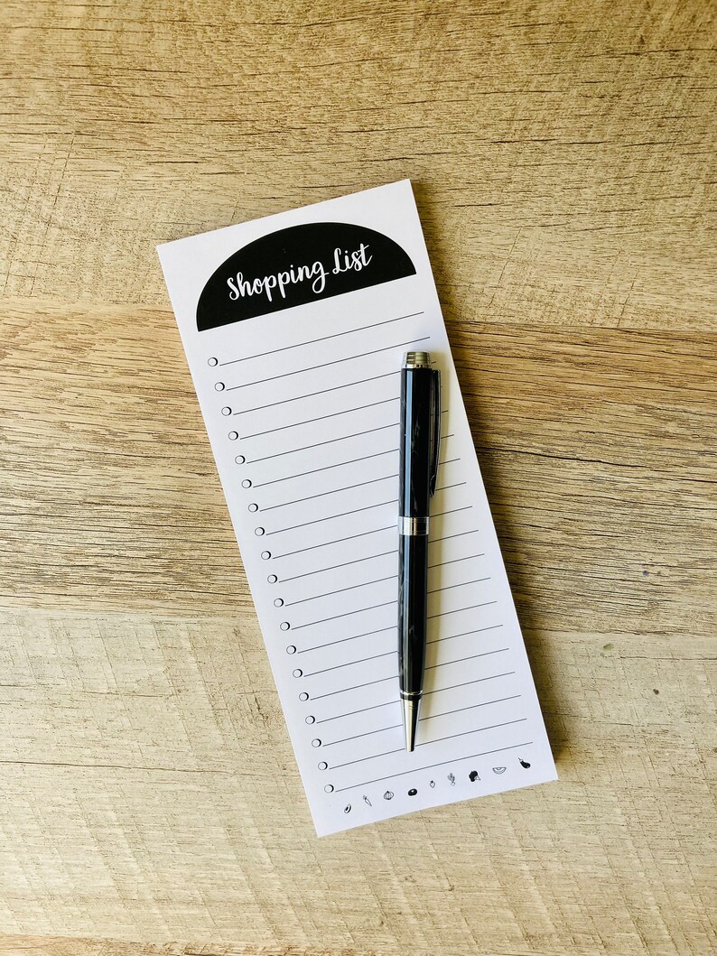 Magnetic Shopping List, Shopping List Notepad, Magnetic Grocery List ...