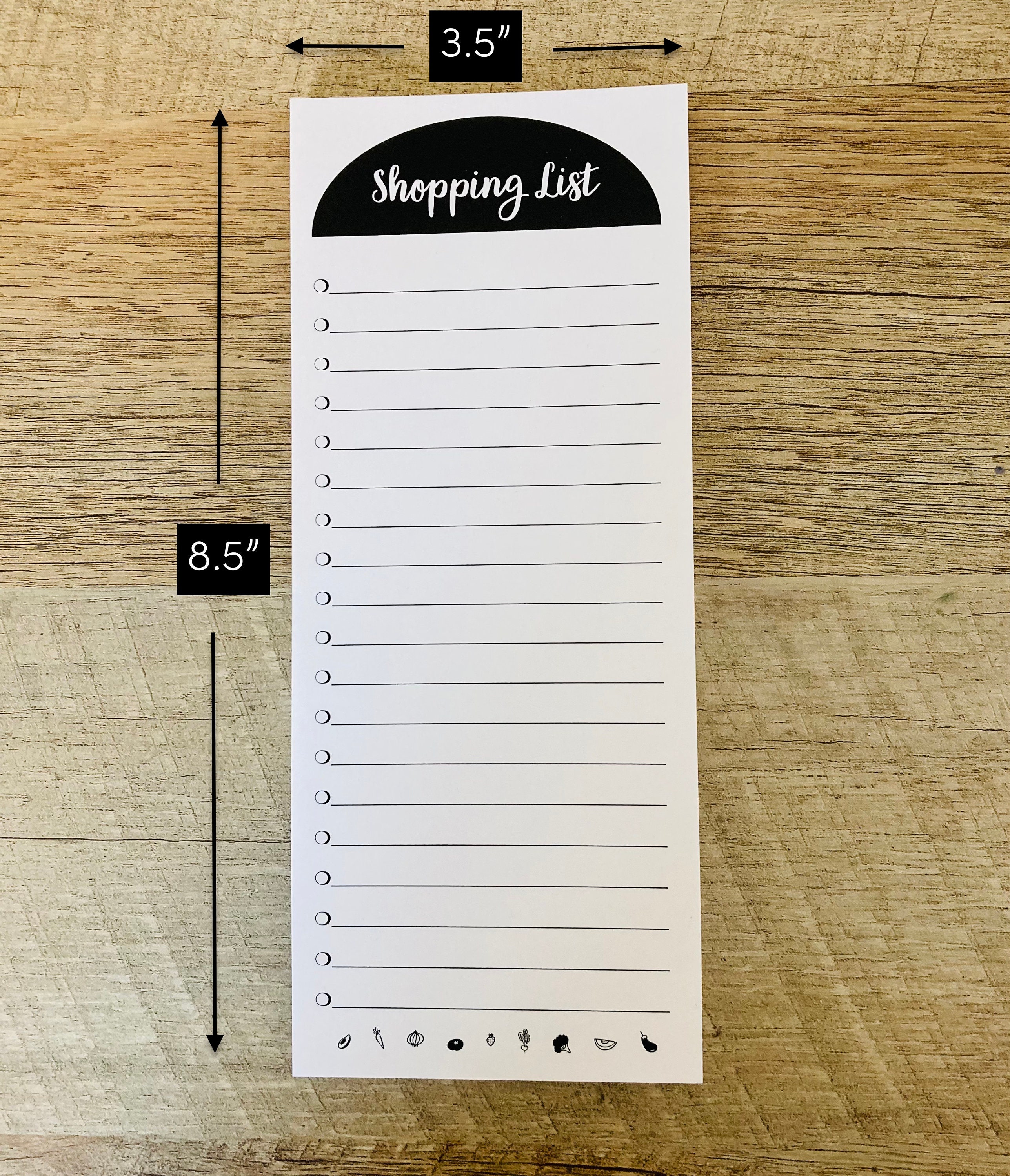 Magnetic Shopping List, Shopping List Notepad, Magnetic Grocery List ...