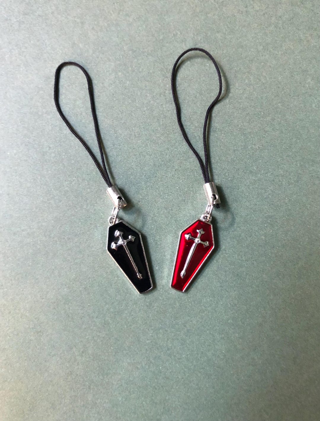 Coffin Phone Charm- Vampire - Phone Accessory - Etsy