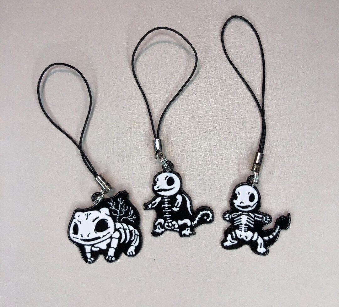 Pokémon Phone Charm- Skeleton- First Generation Starter- Bulbasaur ...