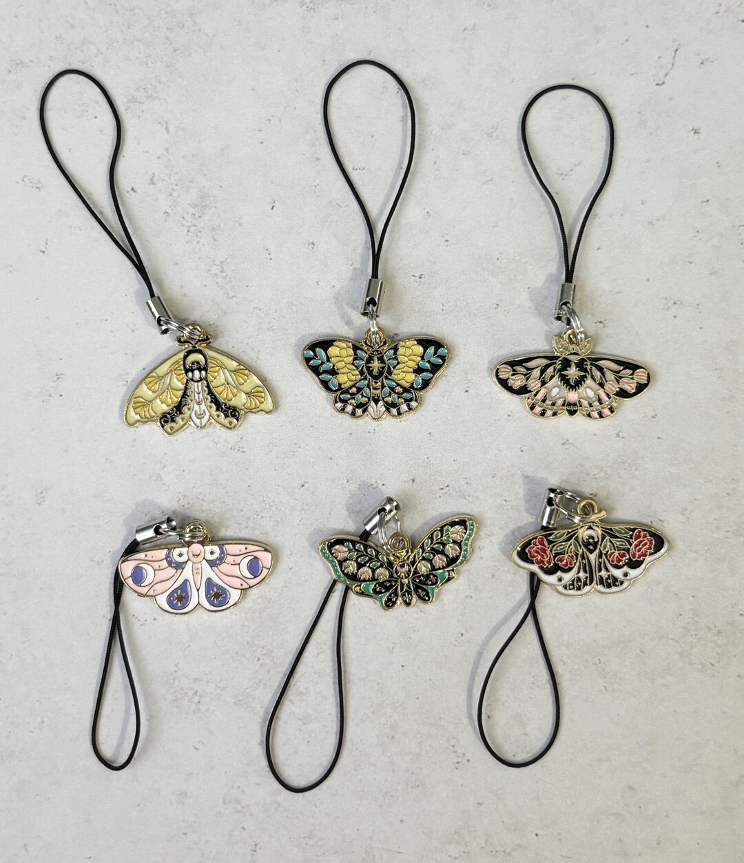 Moth Phone Charm- Insect- Phone Accessory - Etsy